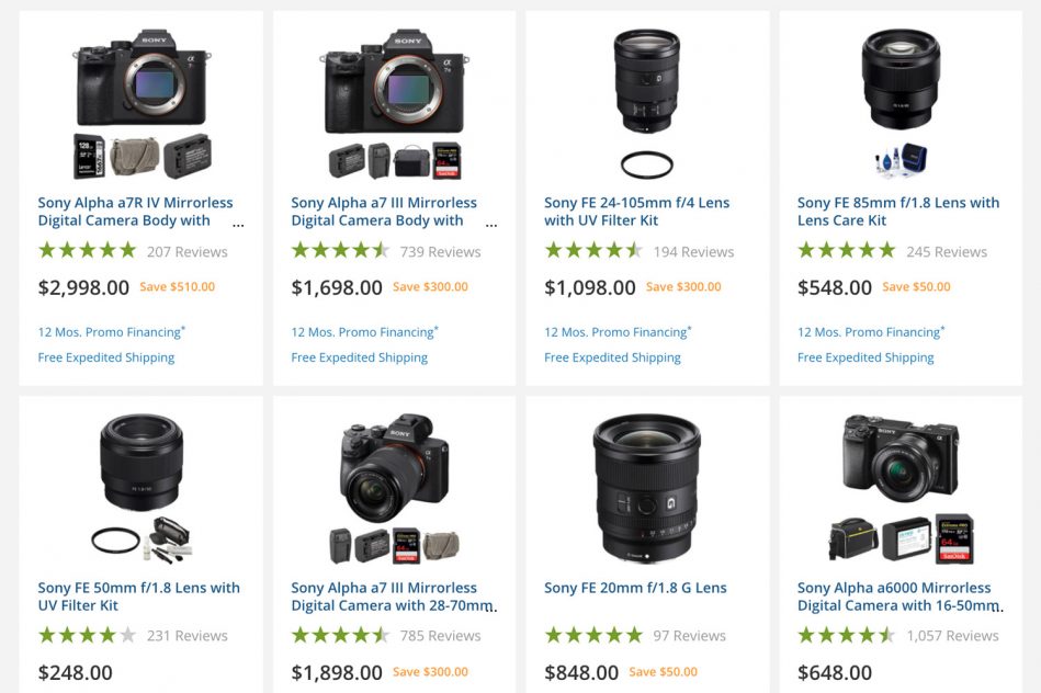 Sony Deals, Save Up to $1000 On Gear!! – SonyAlphaLab